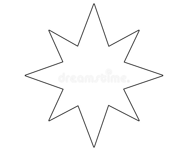 Eight Pointed Star Stock Illustrations – 787 Eight Pointed Star Stock ...