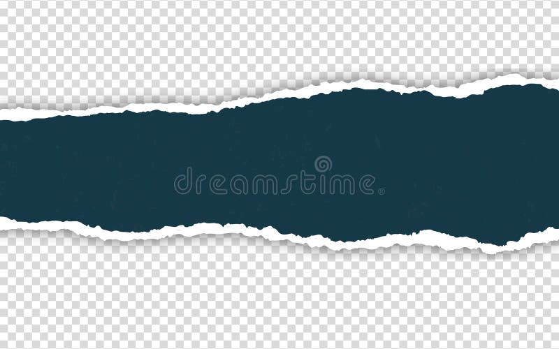 Ripped and Torn Paper on Transparent Background Stock Vector ...