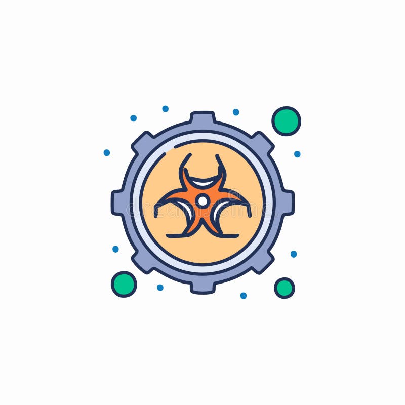 Icon Design for the Symbol of Biomedical Waste Process. Stock ...
