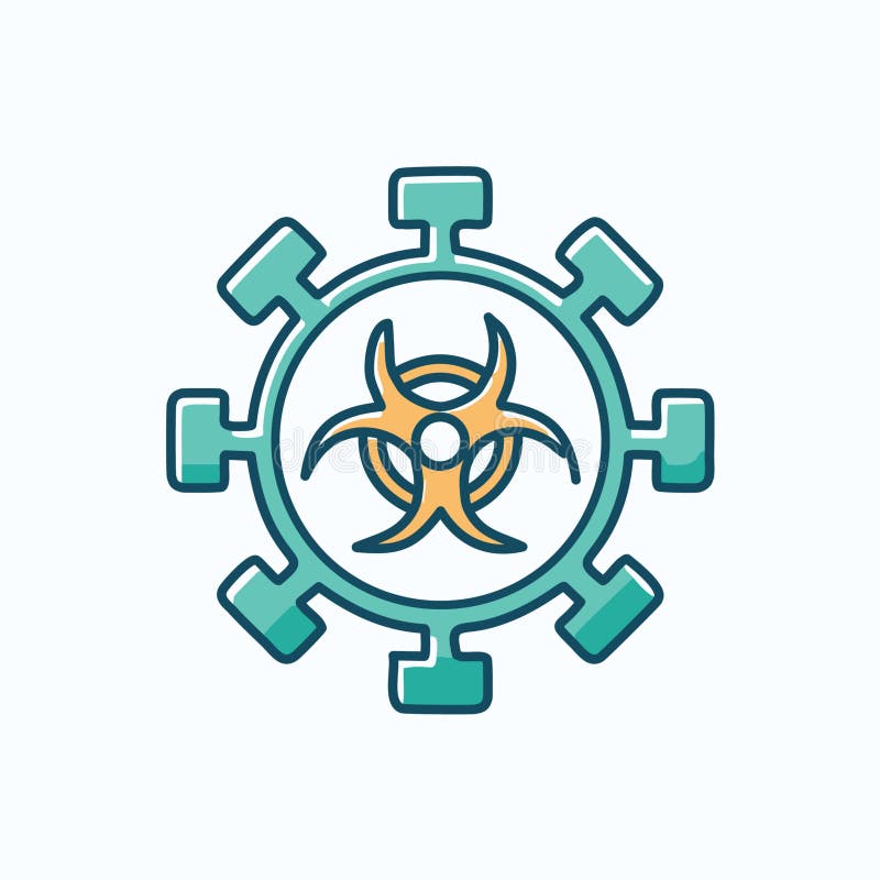 Icon Design for the Symbol of Biomedical Waste Process. Stock ...