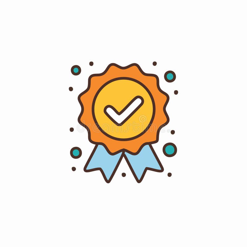 Vector Icon Design for Symbol of Business Budge. Stock Illustration ...