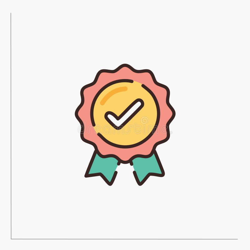 Vector Icon Design for Symbol of Business Budge. Stock Illustration ...