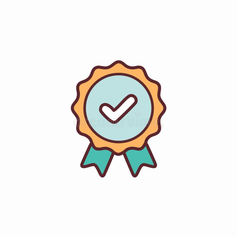 Vector Icon Design for Symbol of Business Budge. Stock Illustration ...