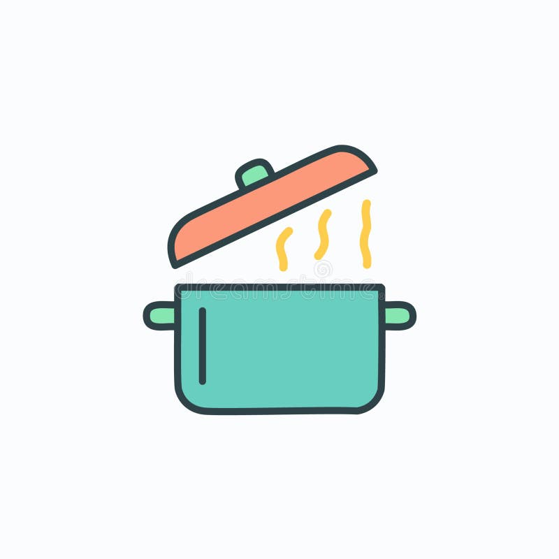 Symbol Designed Which Represents the Cooking. Stock Illustration ...