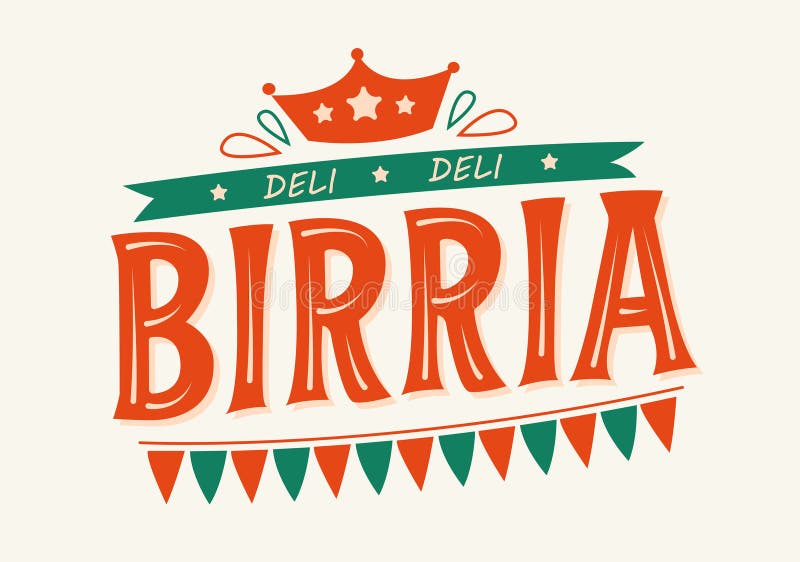 Birria Mexican Food Emblem Delicious Mexico Food, Sign Vector for ...