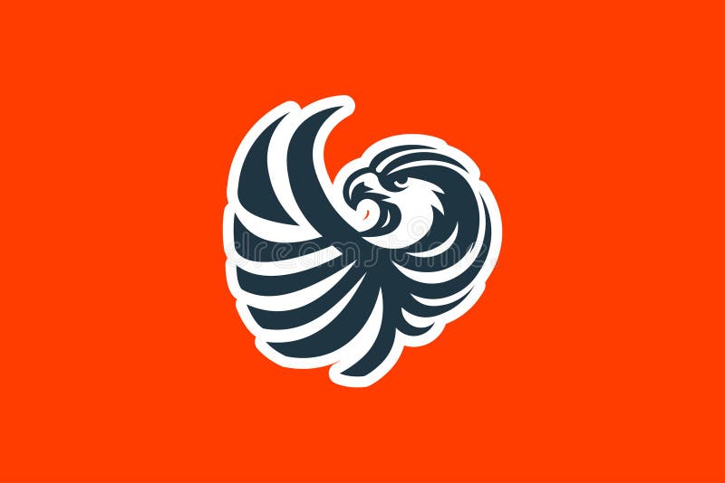 Vintage Falcon Logo Retro Falcon Emblem for T-Shirts, Logos, and ...