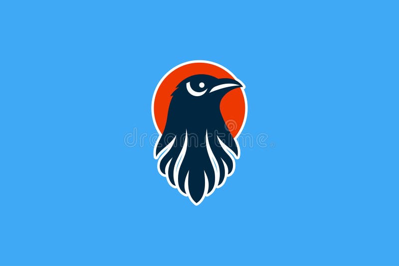 Retro Raven Logo Design Vintage Raven Emblem for Branding, Apparel, and ...