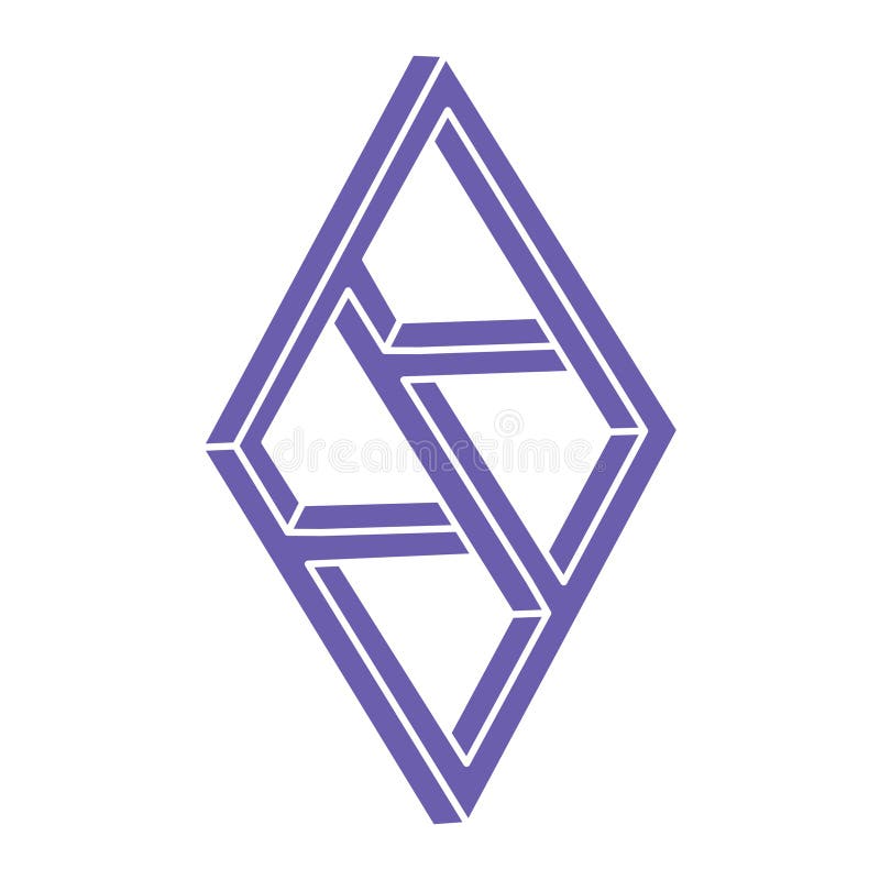 Logo. Impossible Shape, Optical Illusion, Vector. Optical Art Object ...