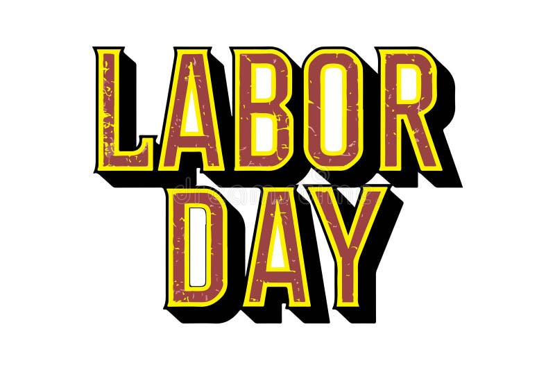 Happy Labor Day Celebration Holiday Illustration Stock Illustration ...