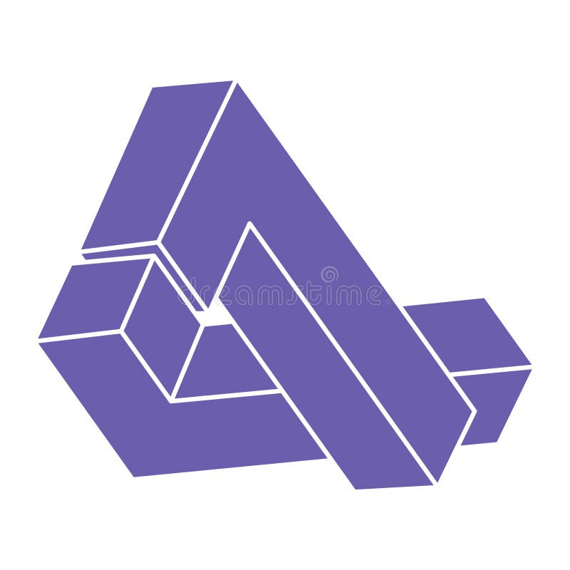 Logo. Impossible Shape, Optical Illusion, Vector. Optical Art Objects ...