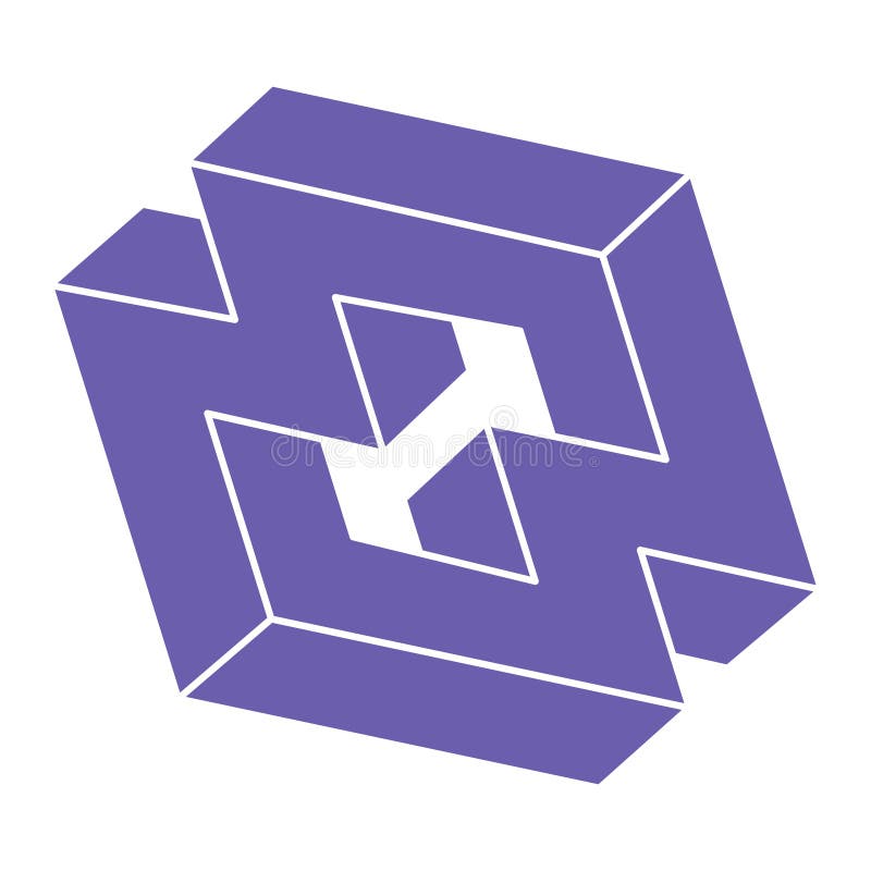 Impossible Shapes, Optical Illusion, Vector. Optical Art Green Objects ...