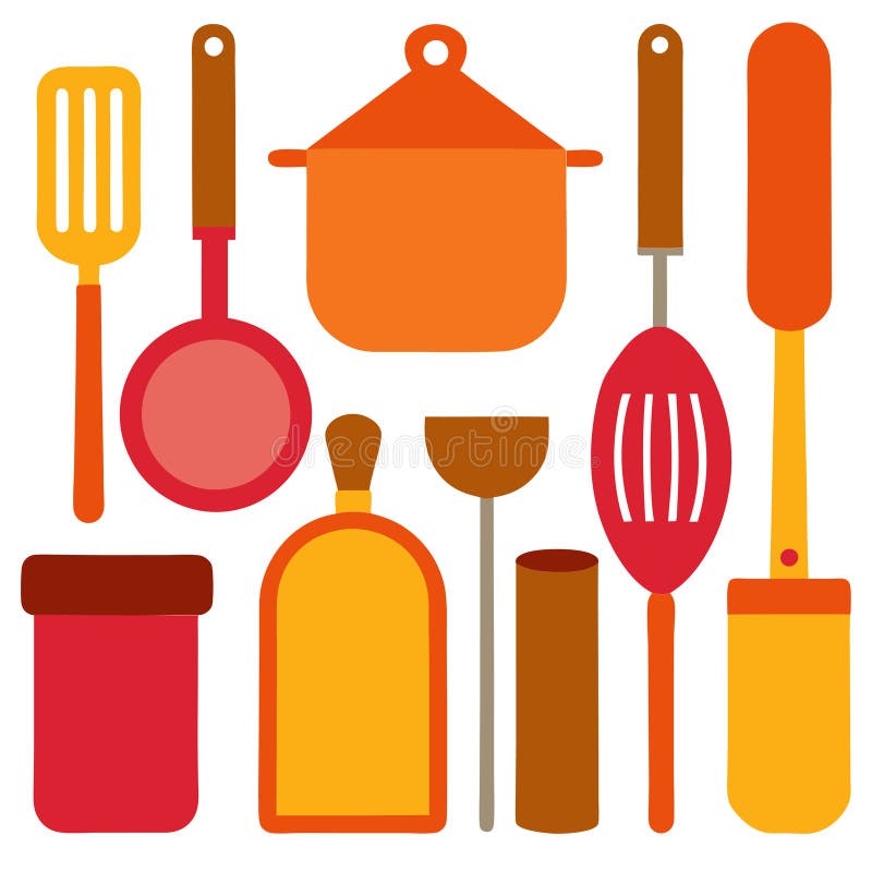 Comprehensive Kitchen Tools Silhouette Vector Collection Essential ...
