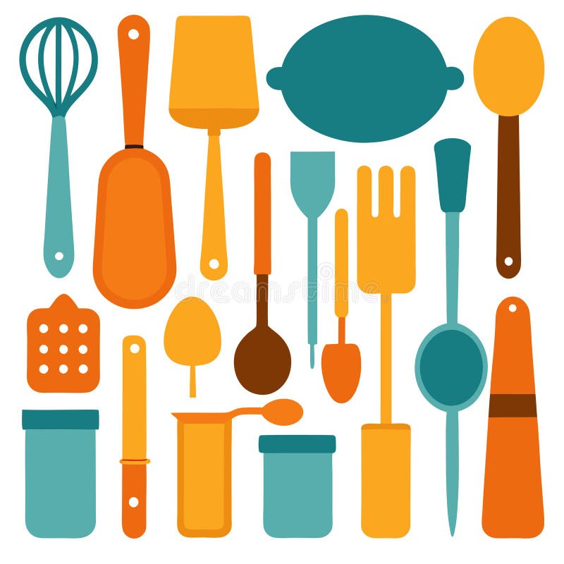 Comprehensive Kitchen Tools Silhouette Vector Collection Essential ...
