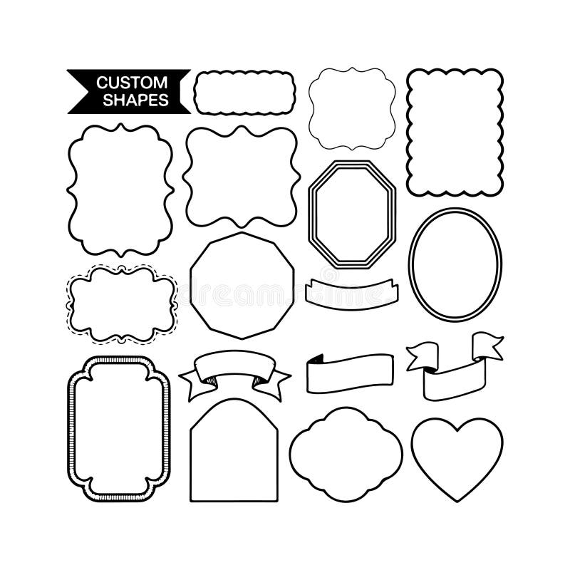 Custom arrow shaper design stock vector. Illustration of thick - 337513034