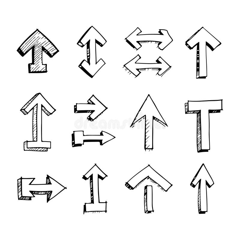 Custom arrow shaper design stock illustration. Illustration of vector ...