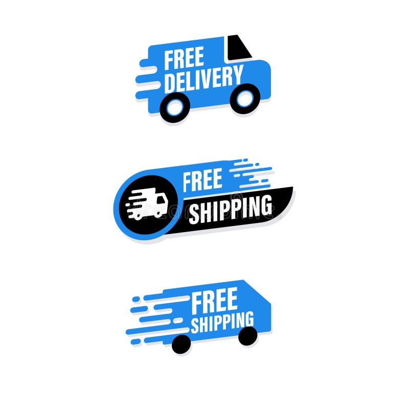 Free Shipping Badge Vector for Design. Shopping Banner Free Shipping ...
