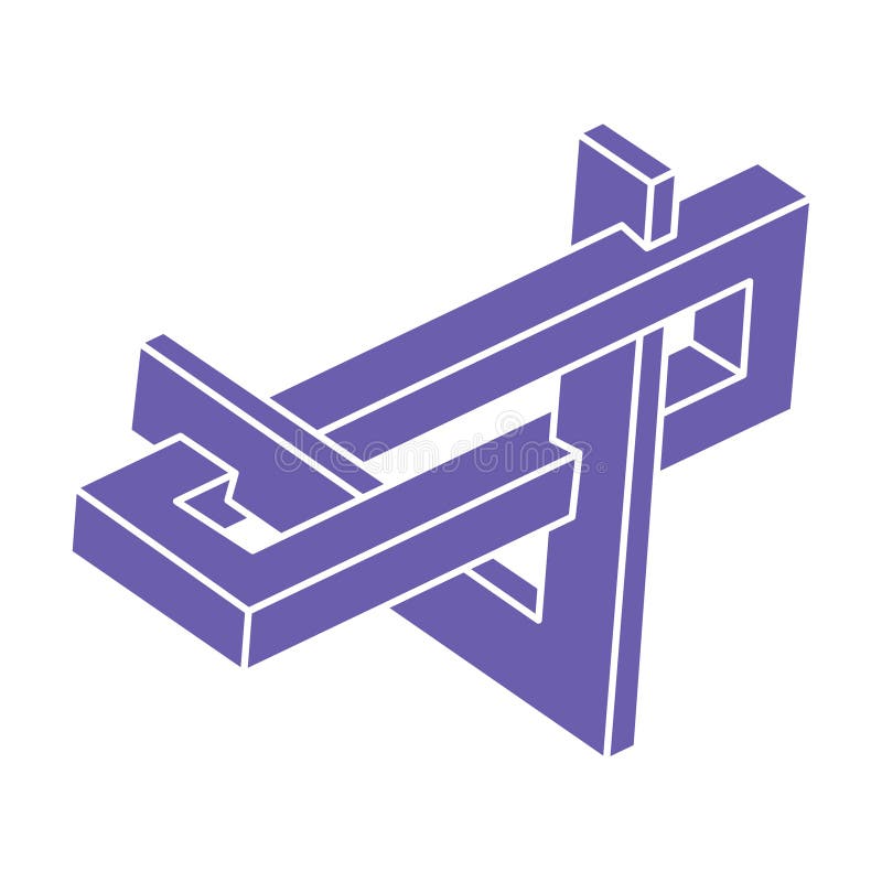 Impossible Shapes, Optical Illusion Logo, Vector. Optical Art Objects ...