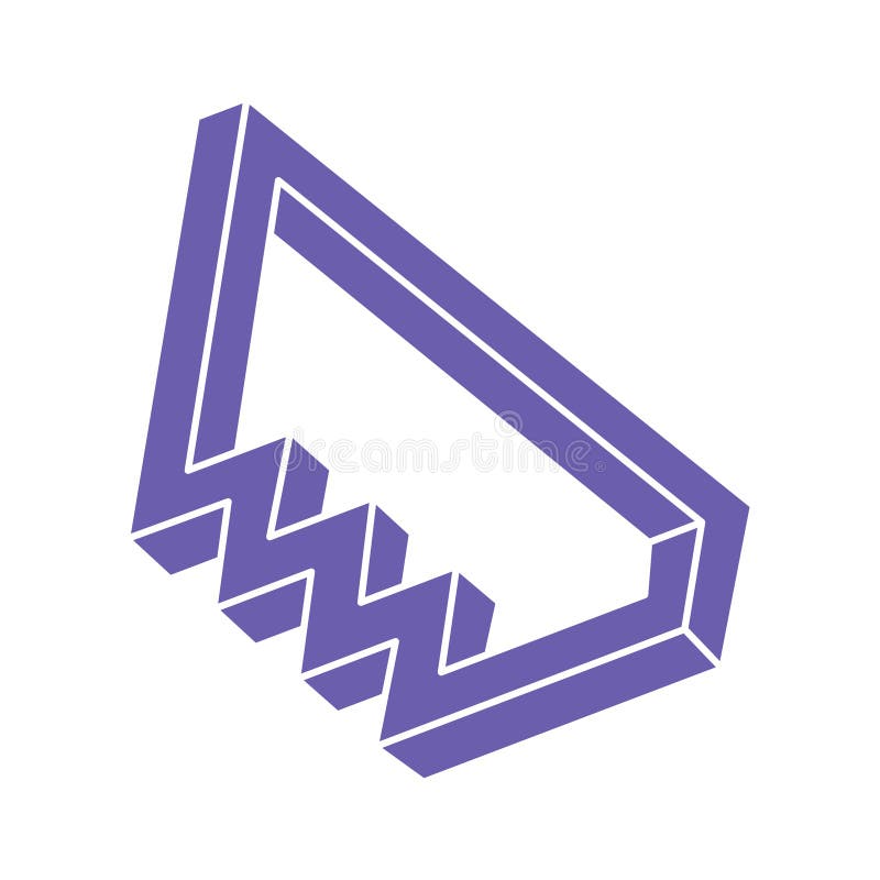 Impossible Shape. Sacred Geometry Figures. Optical Illusion. Abstract ...