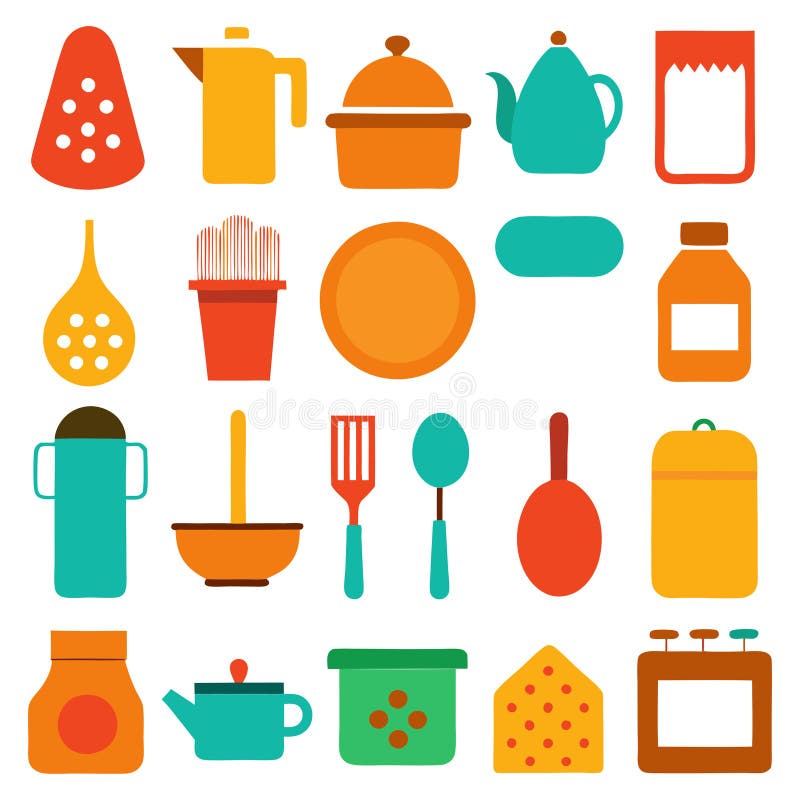 Comprehensive Kitchen Tools Silhouette Vector Collection Essential ...