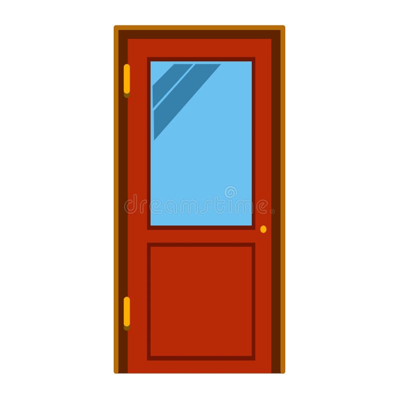Door Icon. Home Architecture and Building Theme. Isolated Design Stock ...