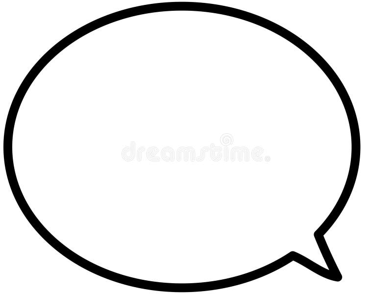 Simple Comic Speech Bubble Speech Bubble Circle Stock Vector ...