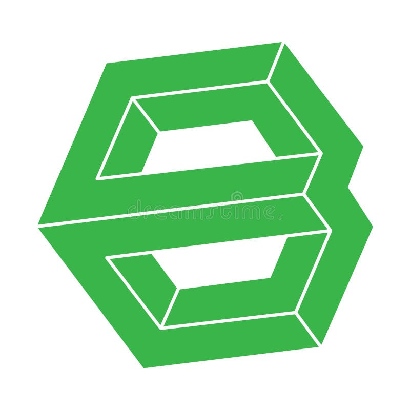 Logo. Impossible Shapes, Optical Illusion, Vector. Optical Art Objects ...