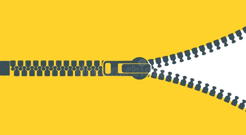 Zipper Logo. Isolated Zipper on White Background Stock Illustration ...