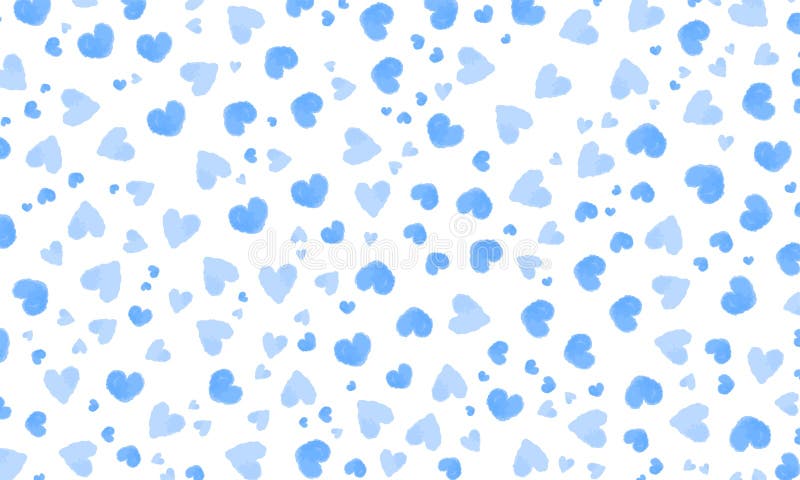 Heart Wallpaper Blue and Light Blue Geometric Seamless Pattern Vector ...