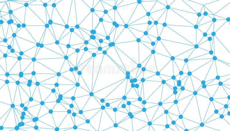 Abstract Geometric Network Background with Interconnected Black Dots ...