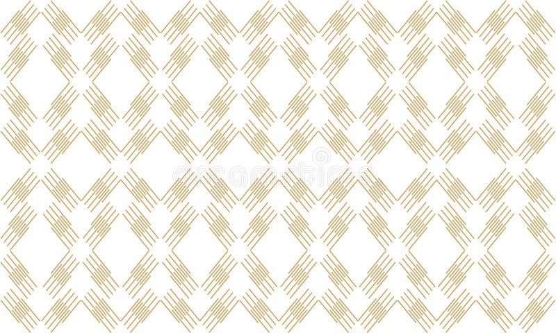 Geometric Pattern Featuring Interlocking Diamonds in Gold Over a White ...