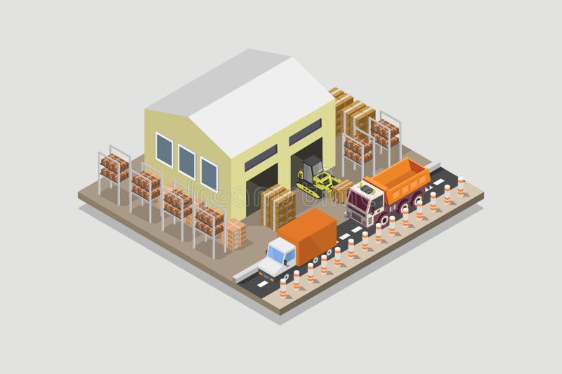 Isometric Warehouse Stock Illustrations – 15,092 Isometric Warehouse ...