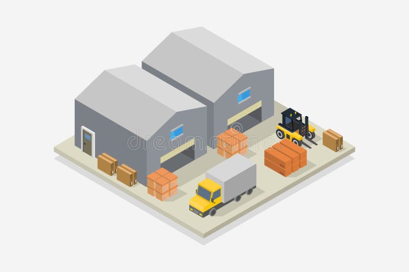 Isometric Warehouse Stock Illustrations – 15,092 Isometric Warehouse ...