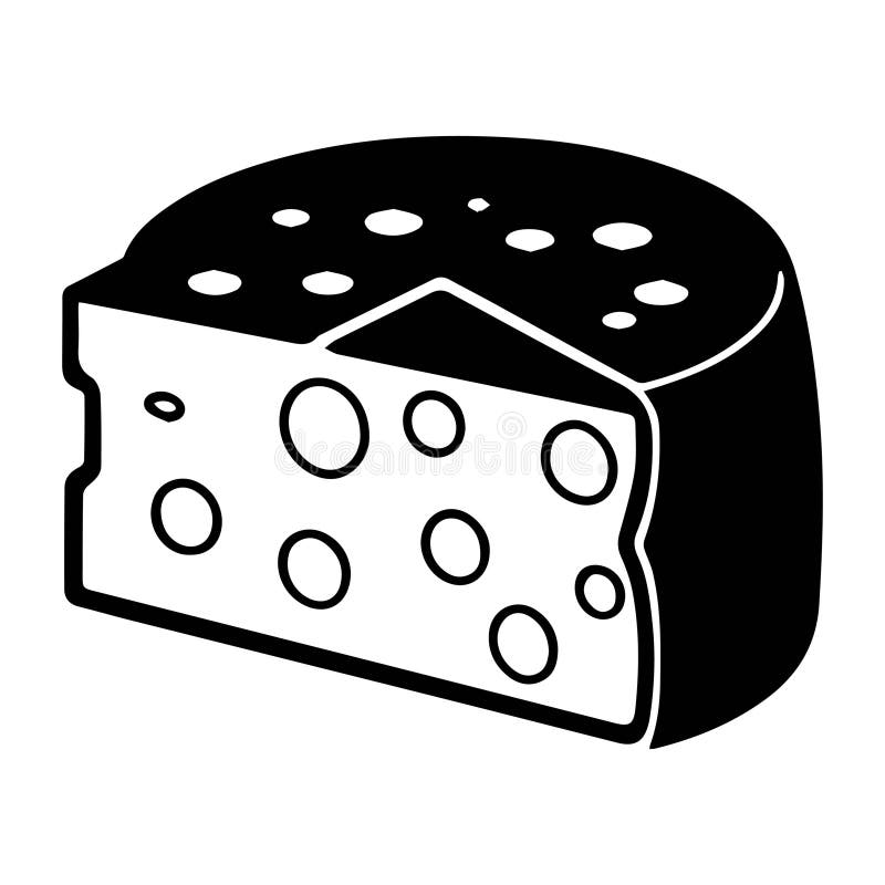 "Printable Cheese Silhouette Clipart 300 DPI Quality" Stock Vector ...