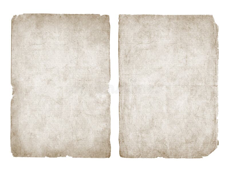 Vintage Old Paper or Parchment with Ripped Edges. Antique Worn Paper ...