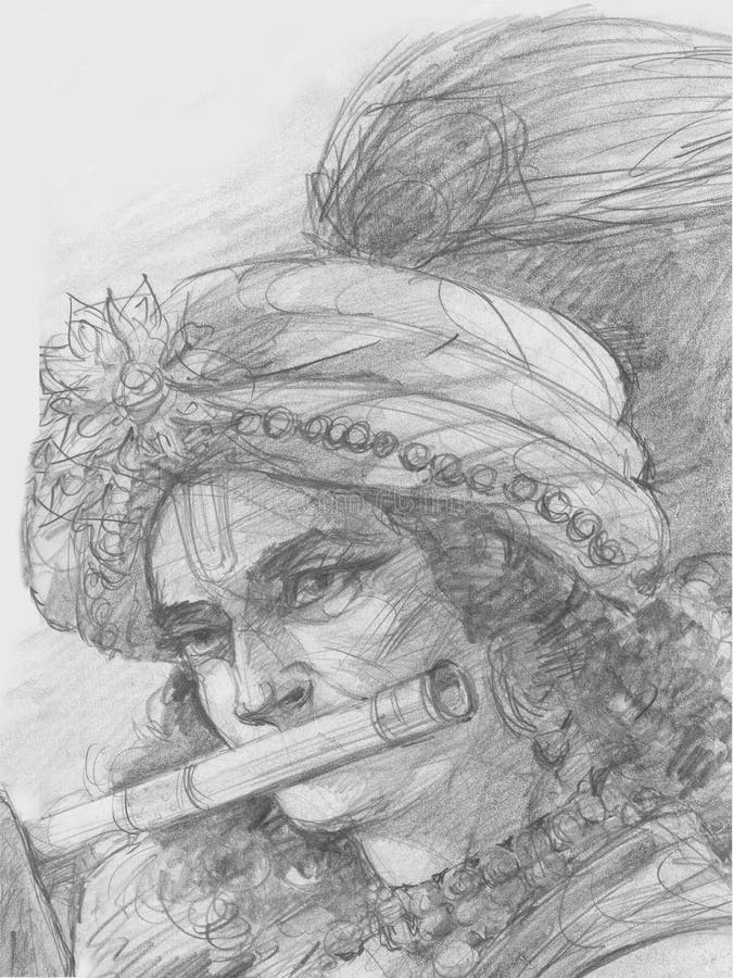 Lord Krishna Drawings Pencil