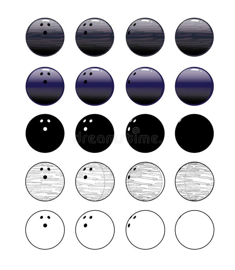 Bowling Ball Rolling 3D Animation Flat Design Stock Vector ...