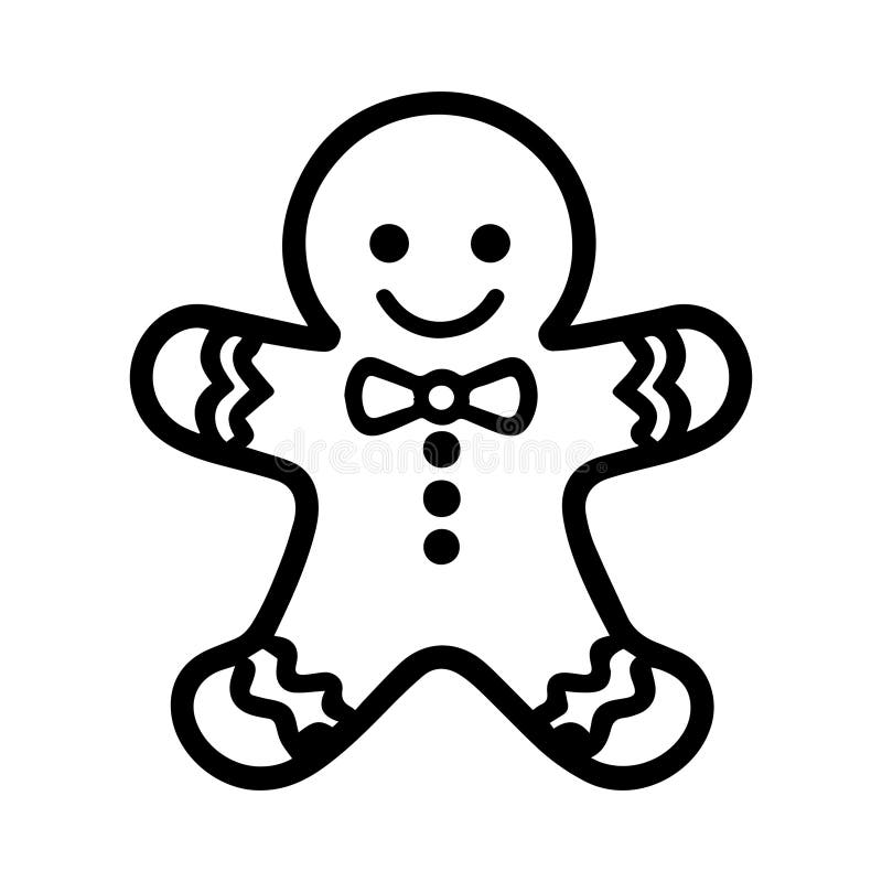 Best Hoodie Graphic - Gingerbread Man Holiday Silhouette Stock Vector ...