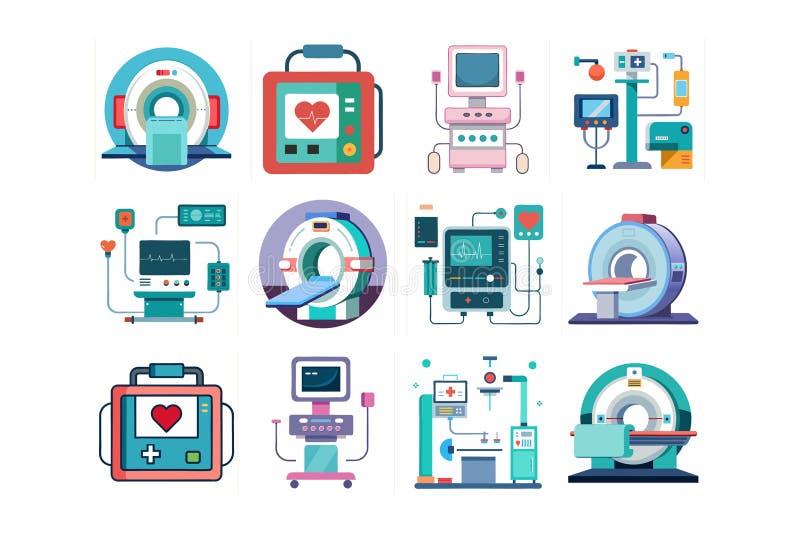 Medical Equipment Vector Art Design Stock Illustration - Illustration ...