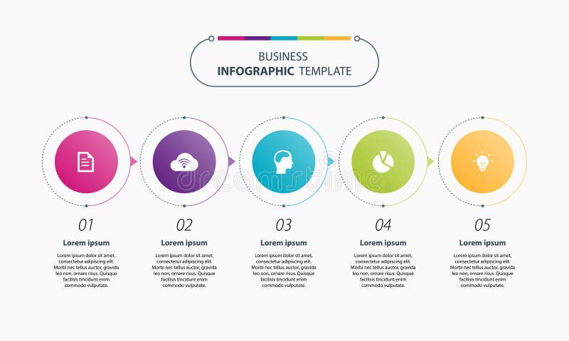 Flat Vector Colorful Infographics Element Design Template. Creative ...