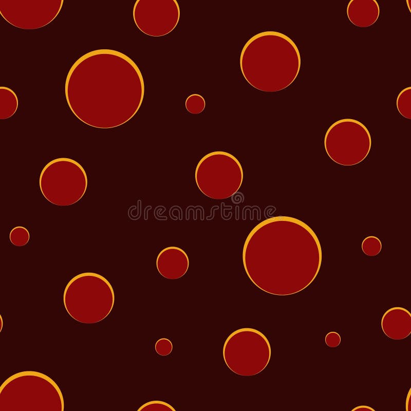 Seamless Vector Pattern in the Form of Eccentric Circles in Maroon ...