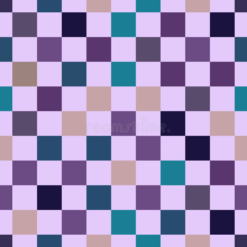 Seamless Pattern of Colored Checkerboard Squares for Prints Stock ...