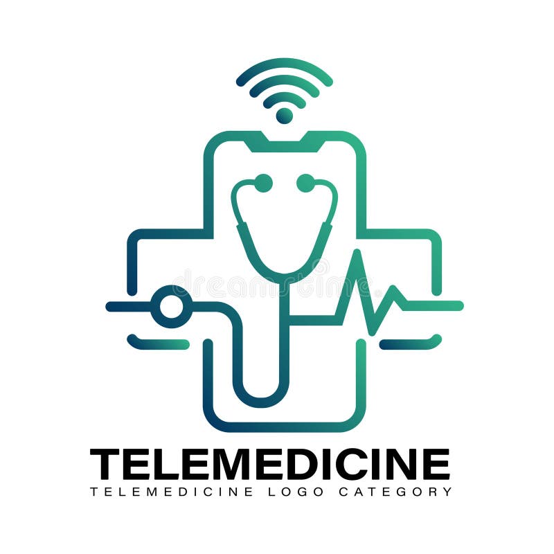 Telemedicine Logo Concept, Isolated Vector Medical. Stock Vector ...