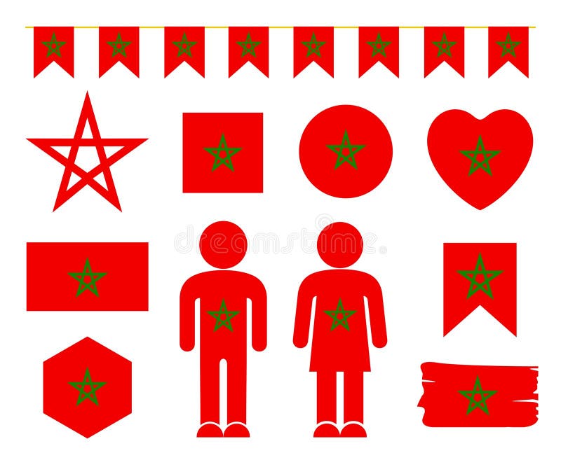 Moroccan Font Morocco Flag Text Font Stock Photo Alamy