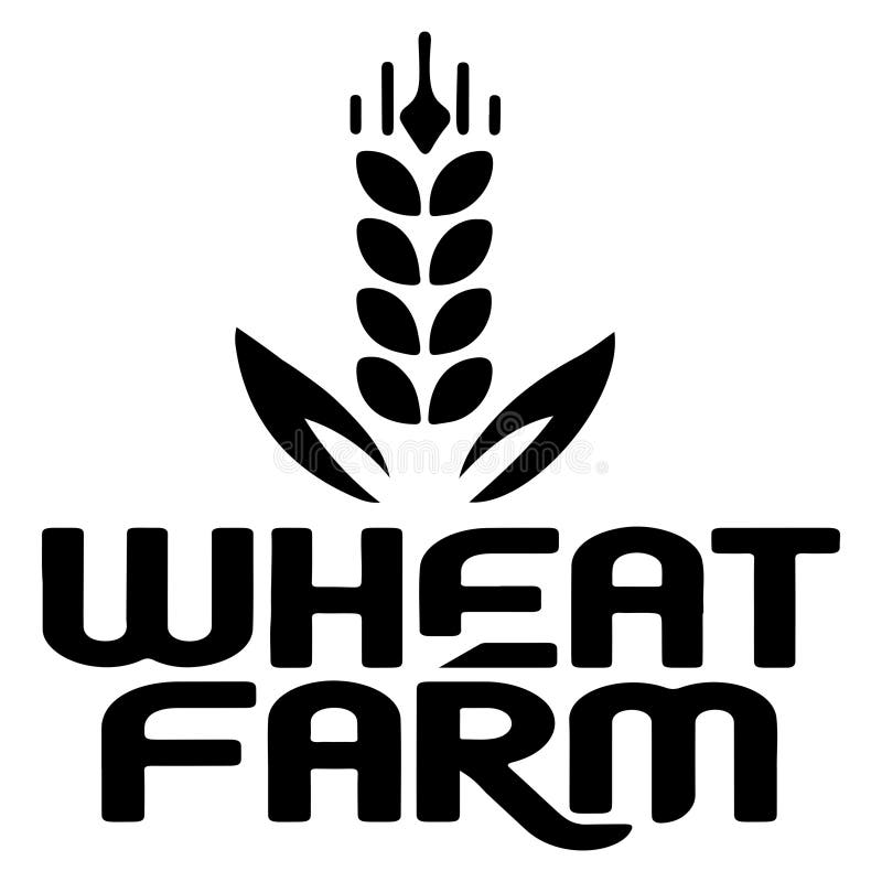 Wheat Farm Logo Design Vector Art Illustrations Stock Vector ...