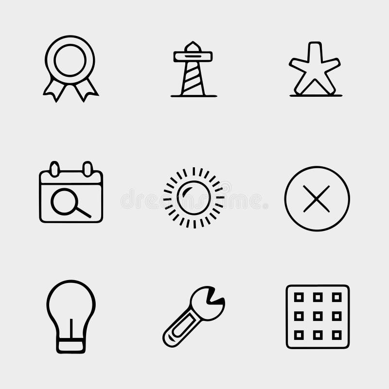 Business and Corporate Office Icons Vector File Stock Vector ...