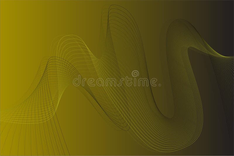 Abstrack Wave Line Art Background with Geometric Shapes, Waves and ...