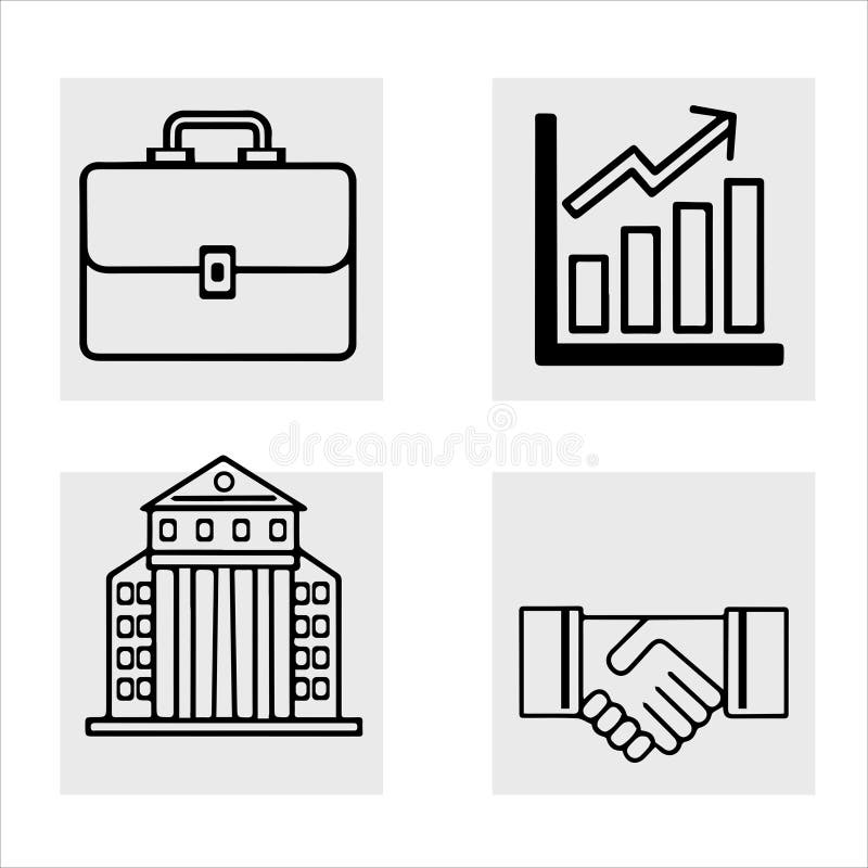 Business and Corporate Office Icons Vector File Stock Vector ...