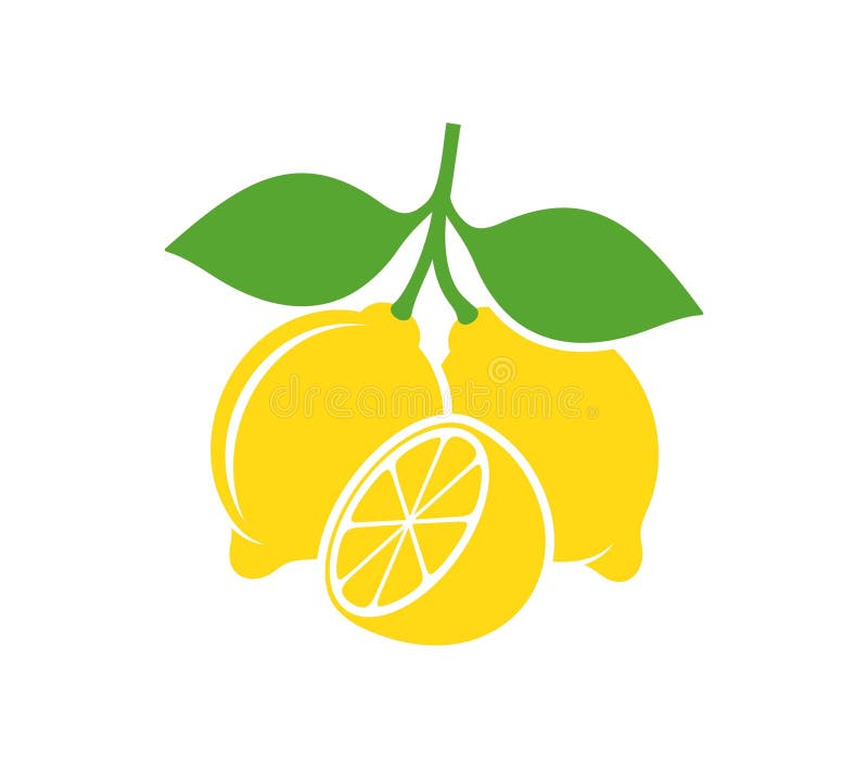 Lemon Logo. Isolated Lemon on White Background Stock Vector ...