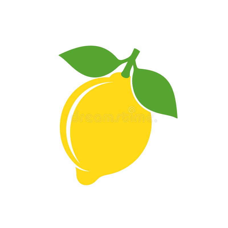 Lemon Logo Icon Vector Illustration Design Stock Vector - Illustration ...