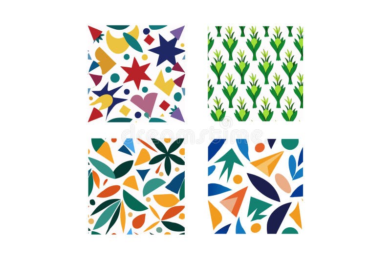 Abstract Designs and Shapes Pattern Vector Art Silhouette Image Stock ...